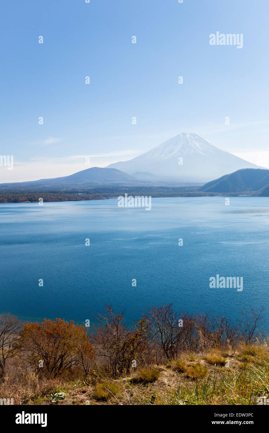 Mountain Fuji fujisan with Motosu lake at Yamanashi Japan Stock Photo - Alamy