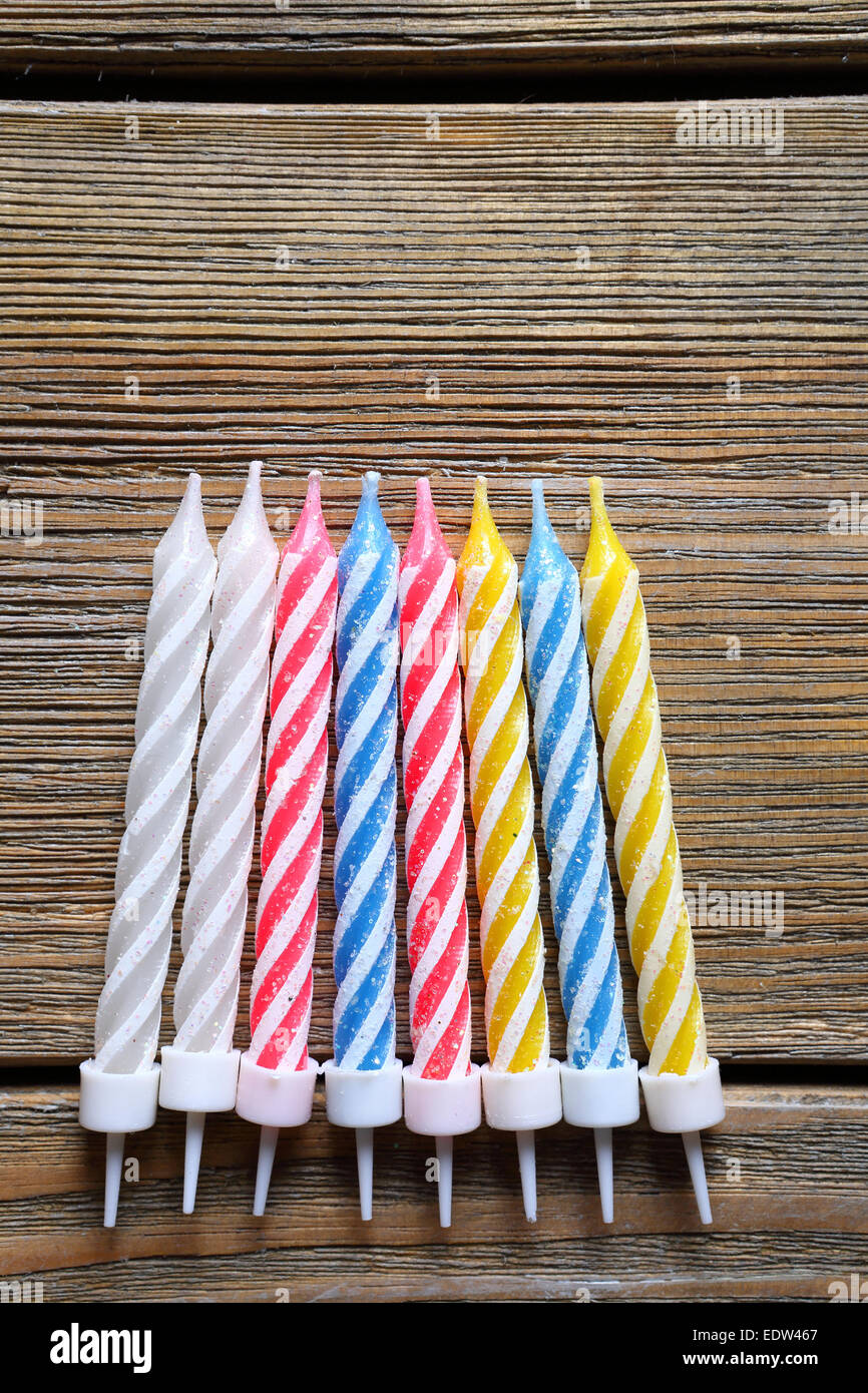 Birthday Party candles, decor Stock Photo - Alamy