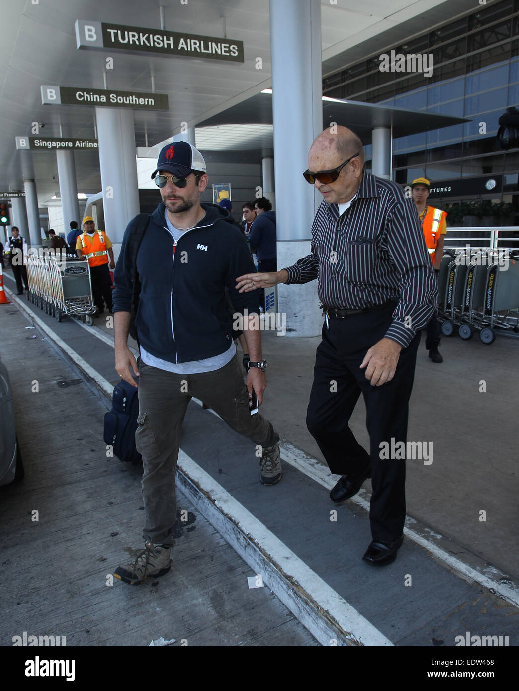 Bradley Copper arriving at Los Angeles International Airport (LAX ...