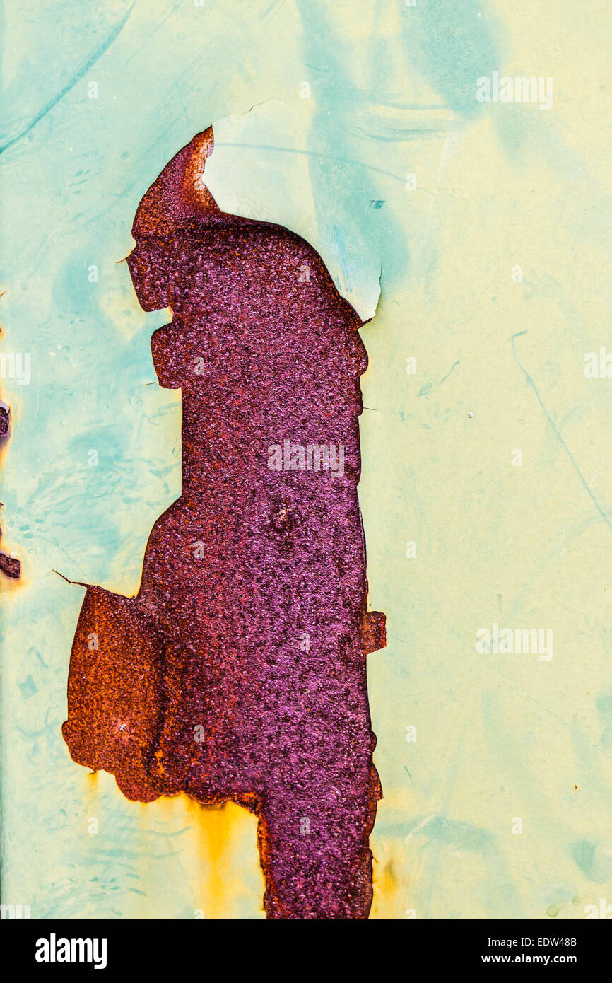 Surface of the metal peeling Stock Photo - Alamy