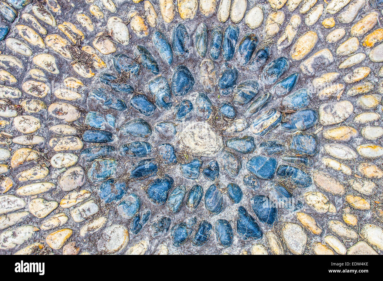 Surface of the cut stone walkway Stock Photo - Alamy