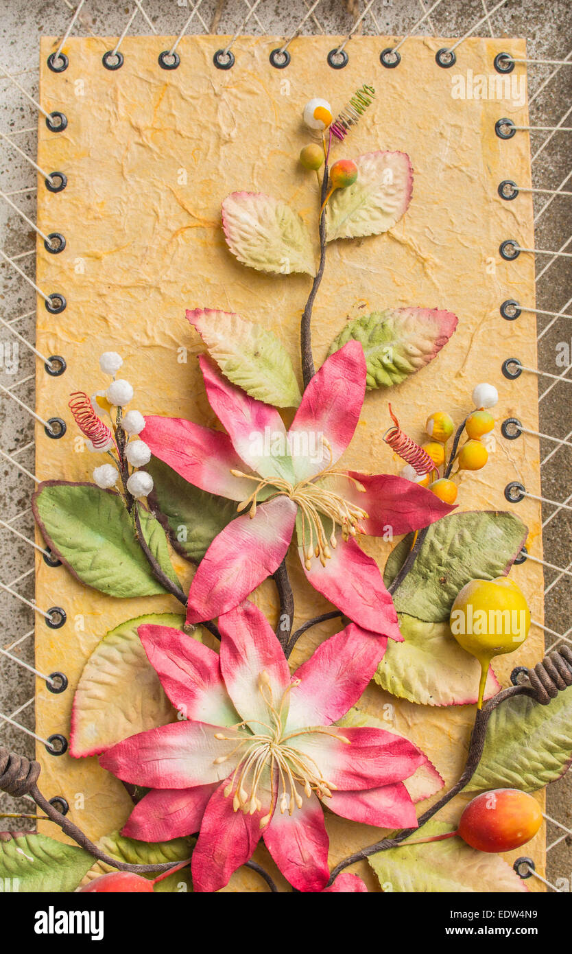 Decorative frame floral design hi-res stock photography and images - Alamy