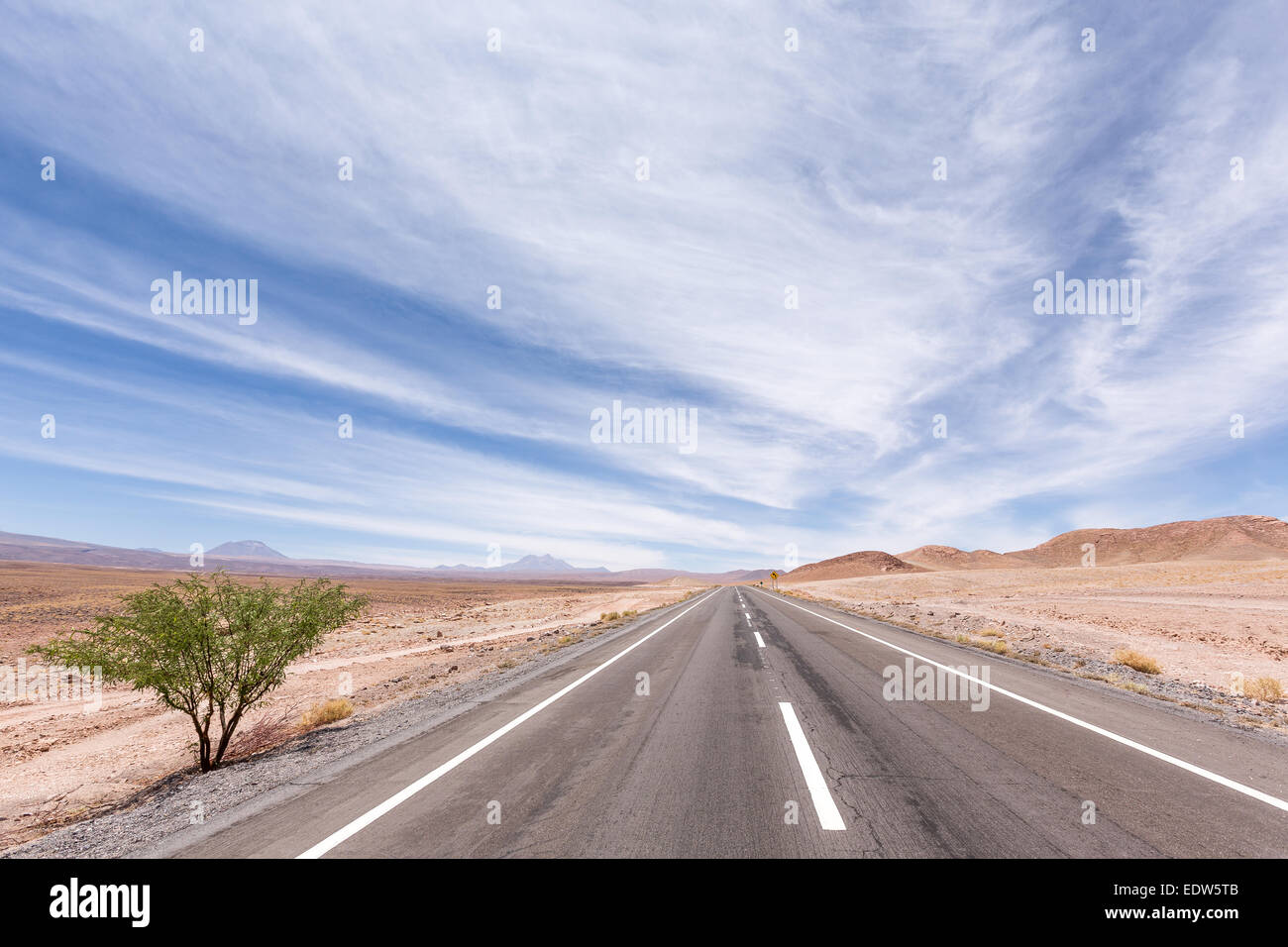 Chile road mountains hi-res stock photography and images - Alamy