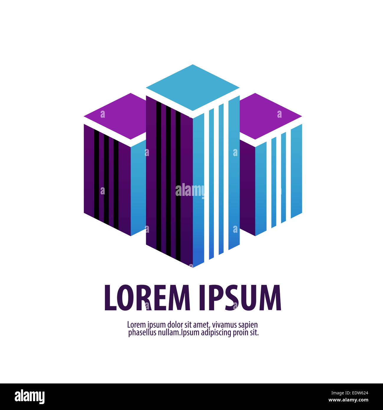 Commercial Property Real Estate vector logo icon design template Stock ...