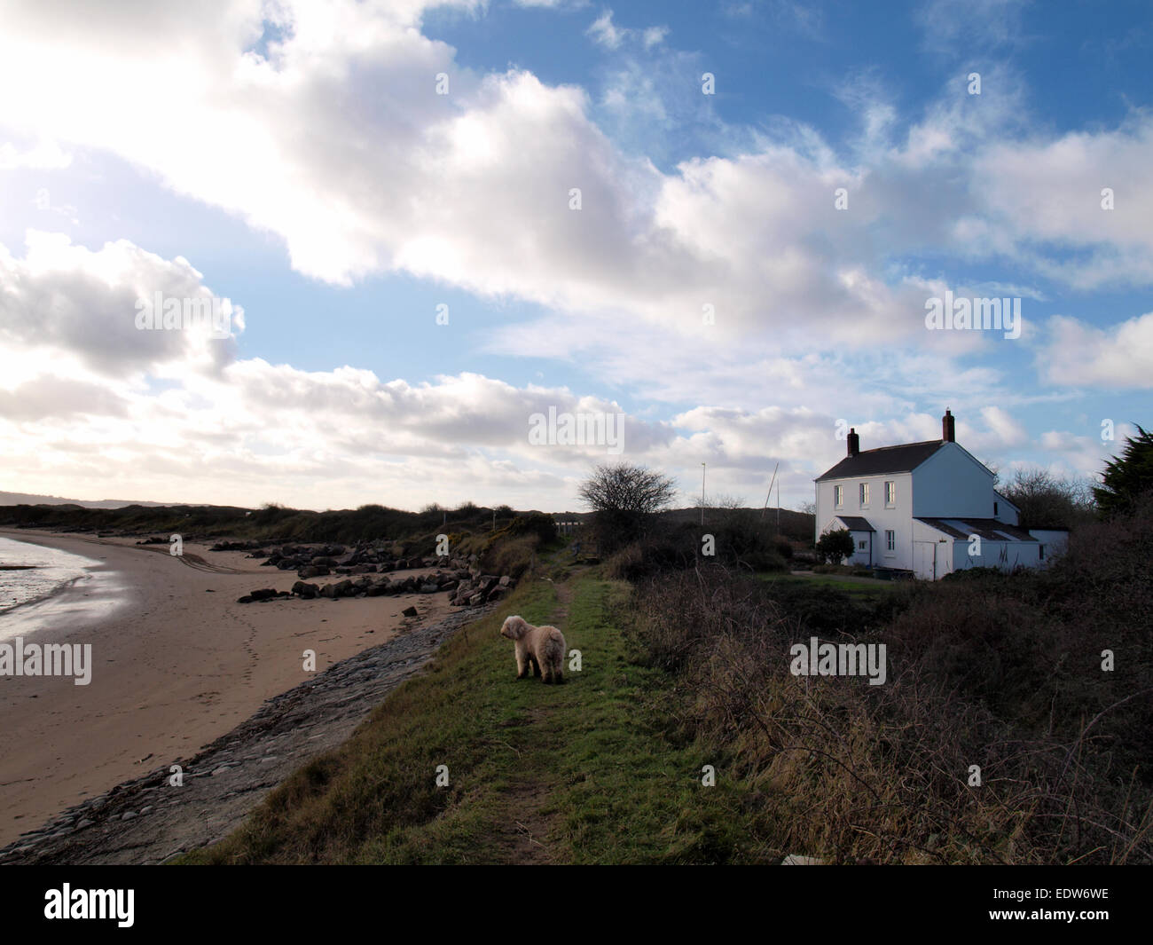 Beachside house, Braunton, Devon, UK Stock Photo - Alamy