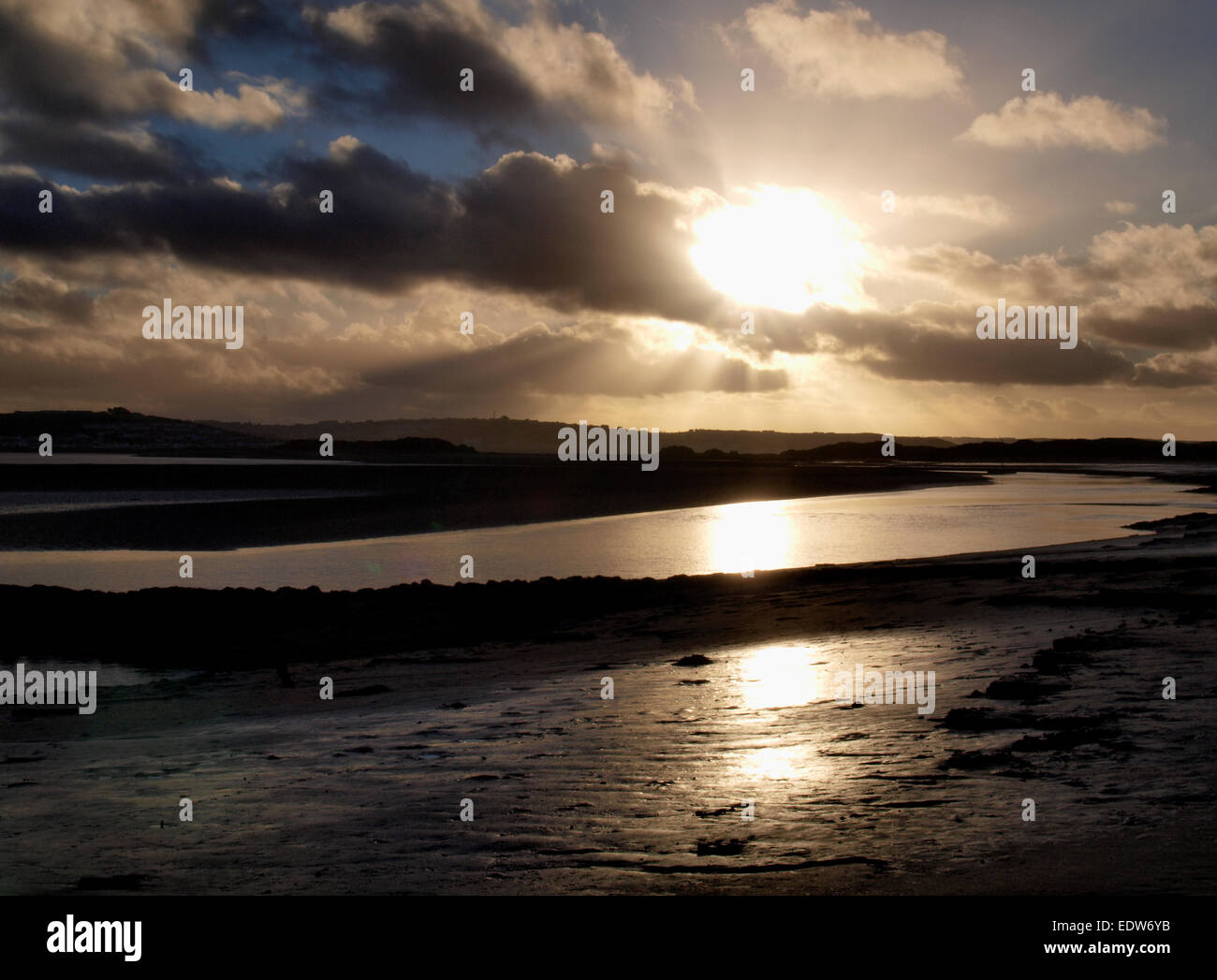 River Taw estuary at low tide, Devon, UK Stock Photo - Alamy