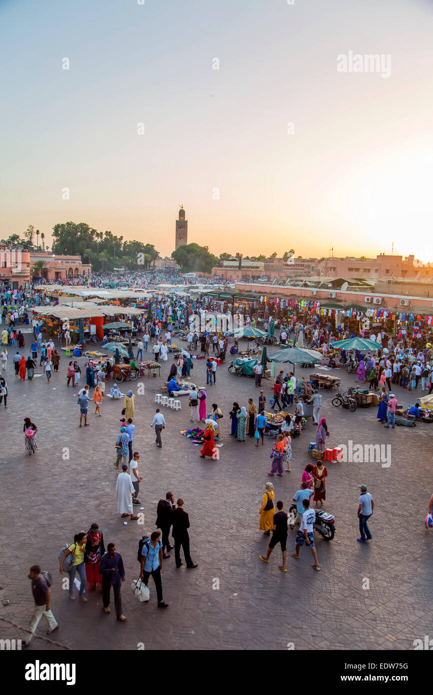 Jeema el Fna in Marrakesh, Morocco Stock Photo - Alamy