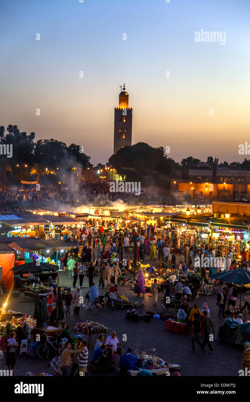 Jeema el Fna in Marrakesh, Morocco Stock Photo - Alamy