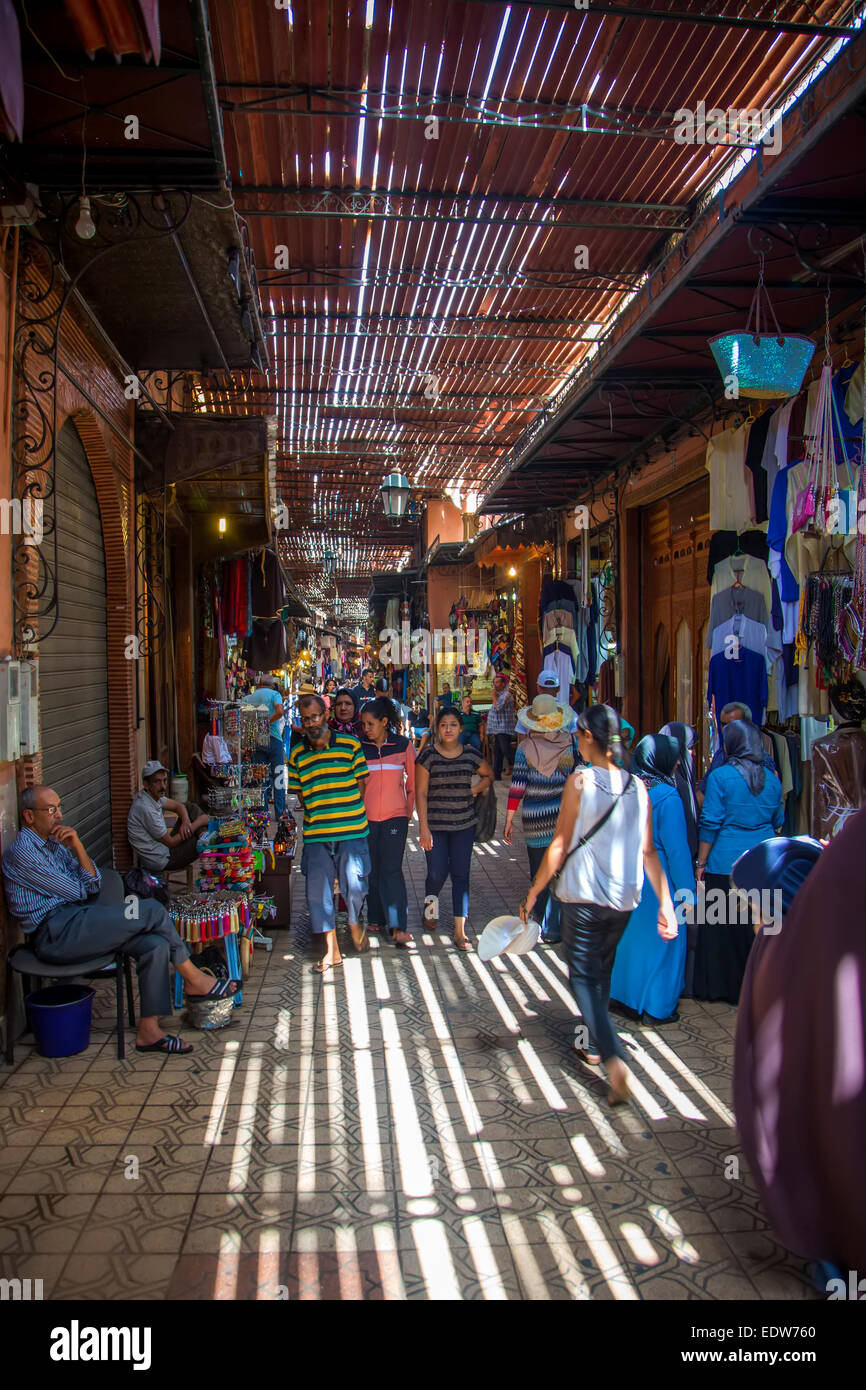 Souk in Marrakesh, Morocco Stock Photo - Alamy