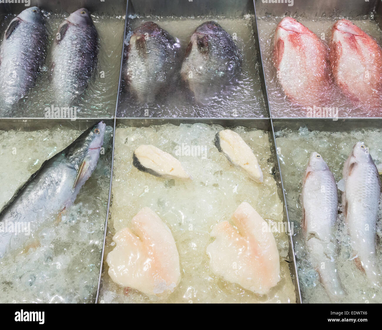 Fish tray supermarket hi-res stock photography and images - Alamy