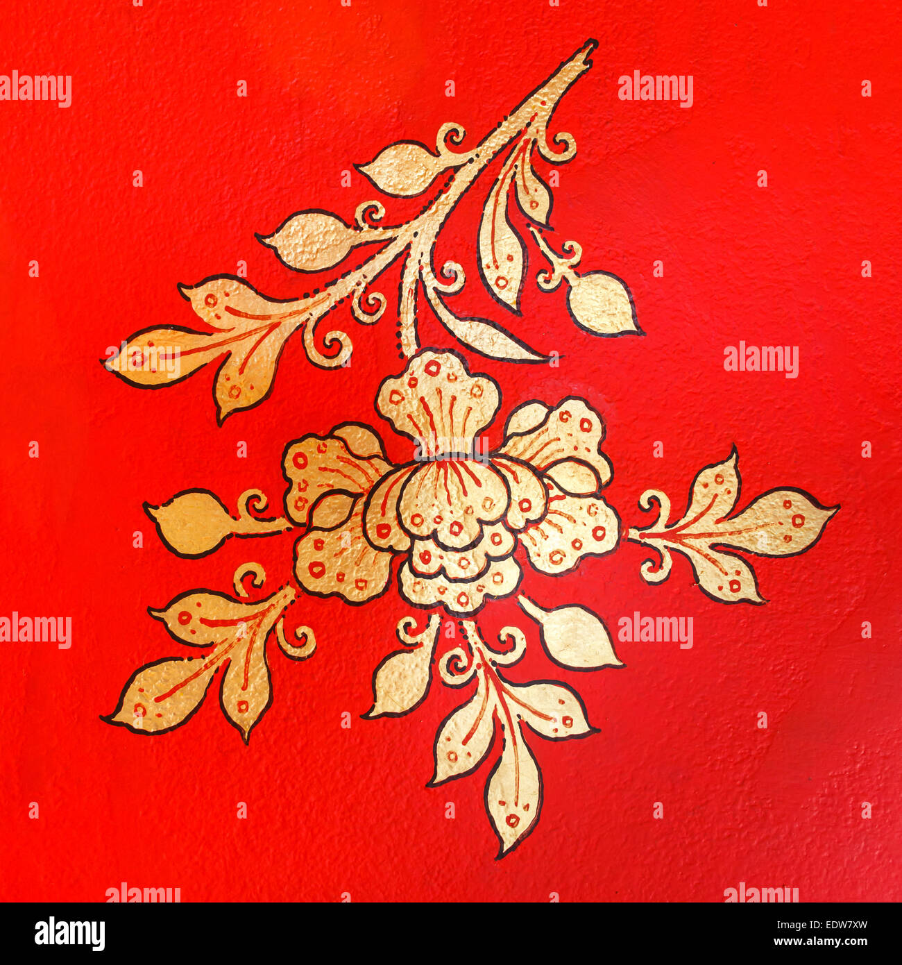 Plant pattern painting hi-res stock photography and images - Alamy