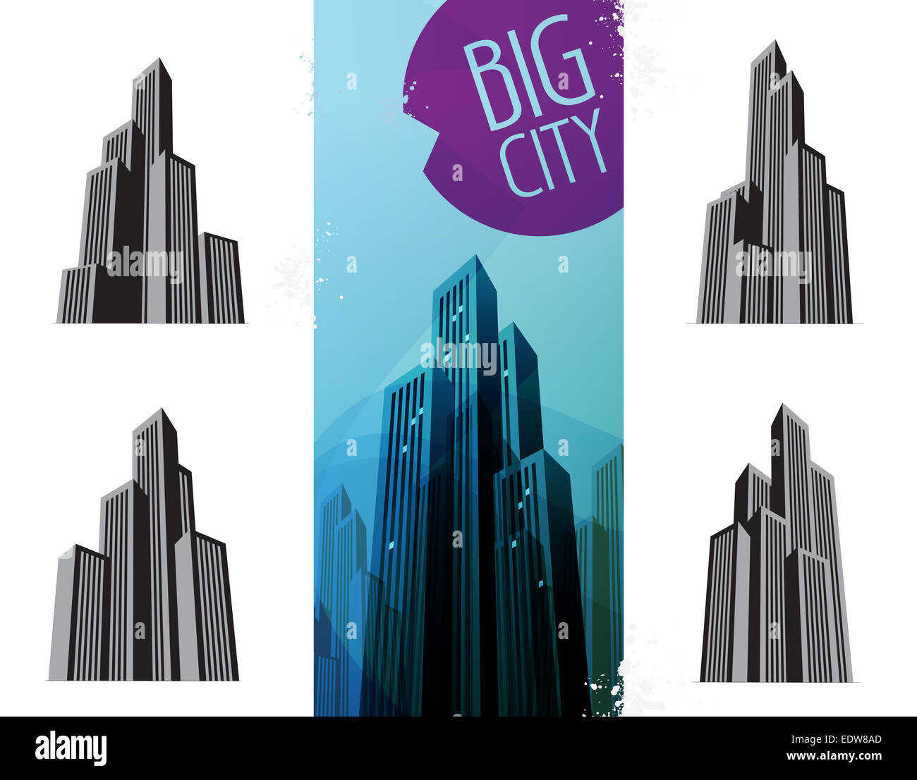 City vector icons hi-res stock photography and images - Alamy