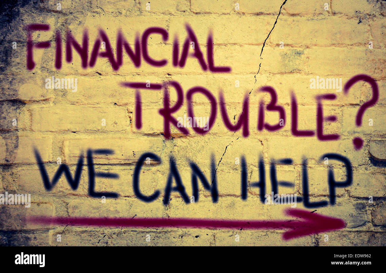 Financial Trouble Concept Stock Photo - Alamy