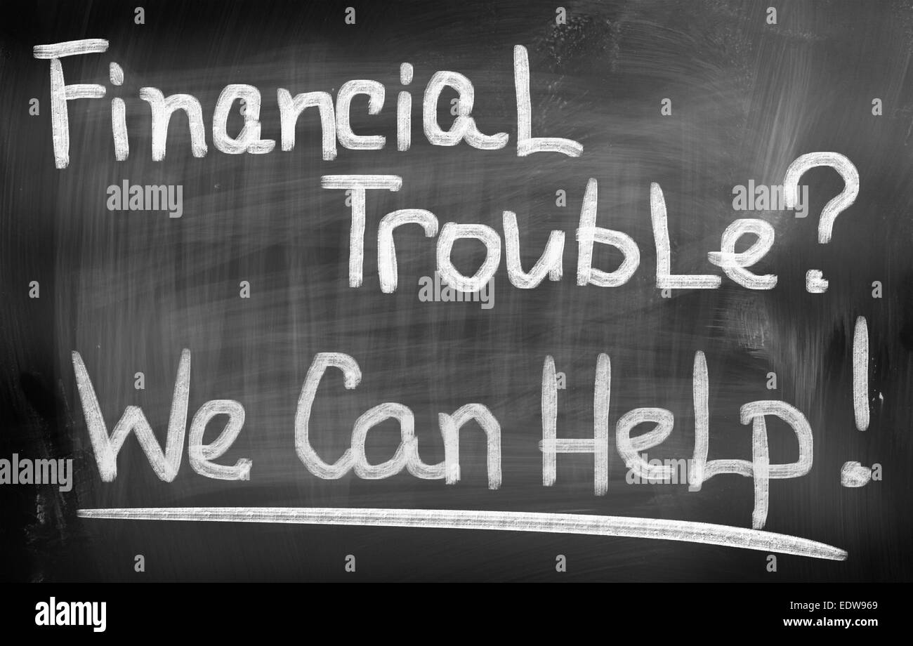 Financial Trouble Concept Stock Photo - Alamy