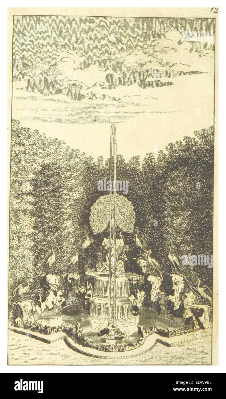 This 1768 illustration by Bellamy depicts the Labyrinth of Versailles ...