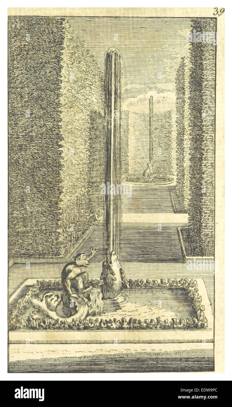 Bellamy’s 1768 depiction of the Labyrinth of Versailles shows the ...