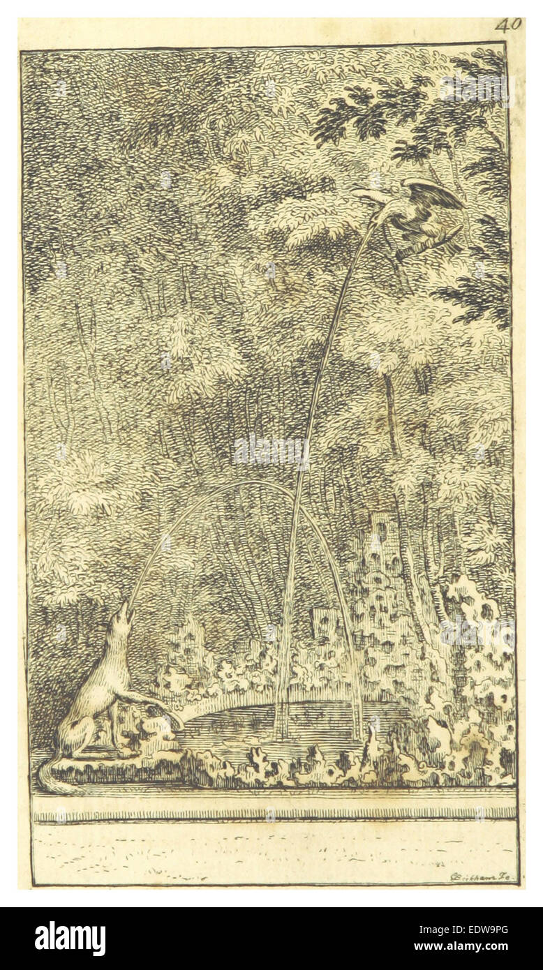 An 1768 illustration by Bellamy showing *The Labyrinth of Versailles ...