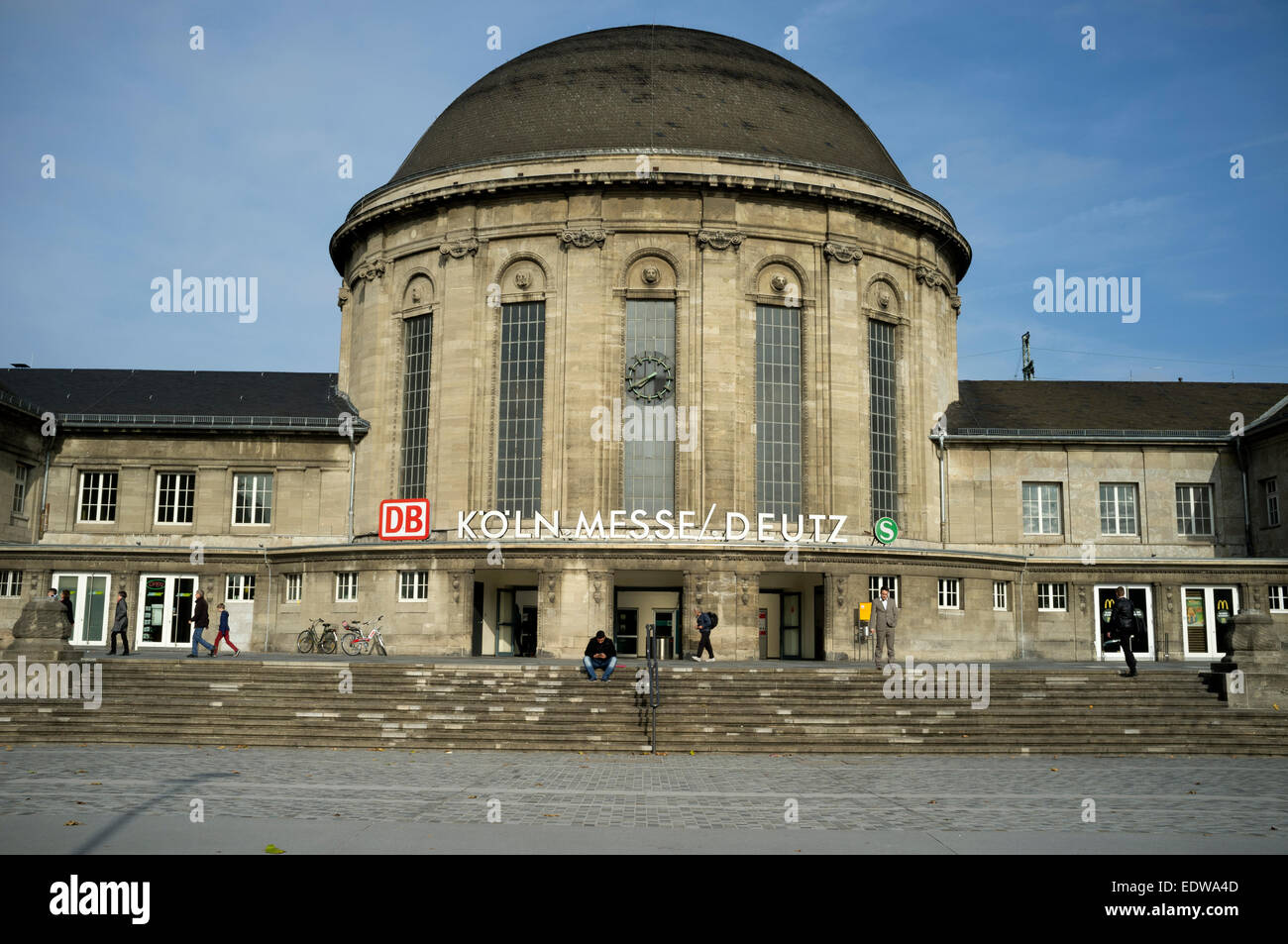 Koln Messe Deutz railway station Cologne Germany Stock Photo - Alamy