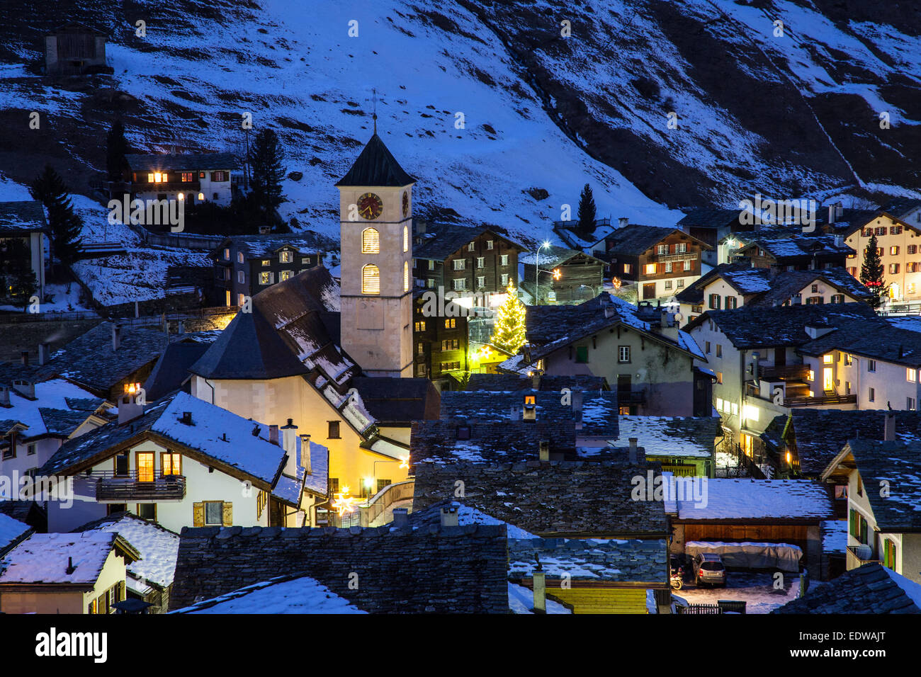 Village night switzerland hi-res stock photography and images - Alamy
