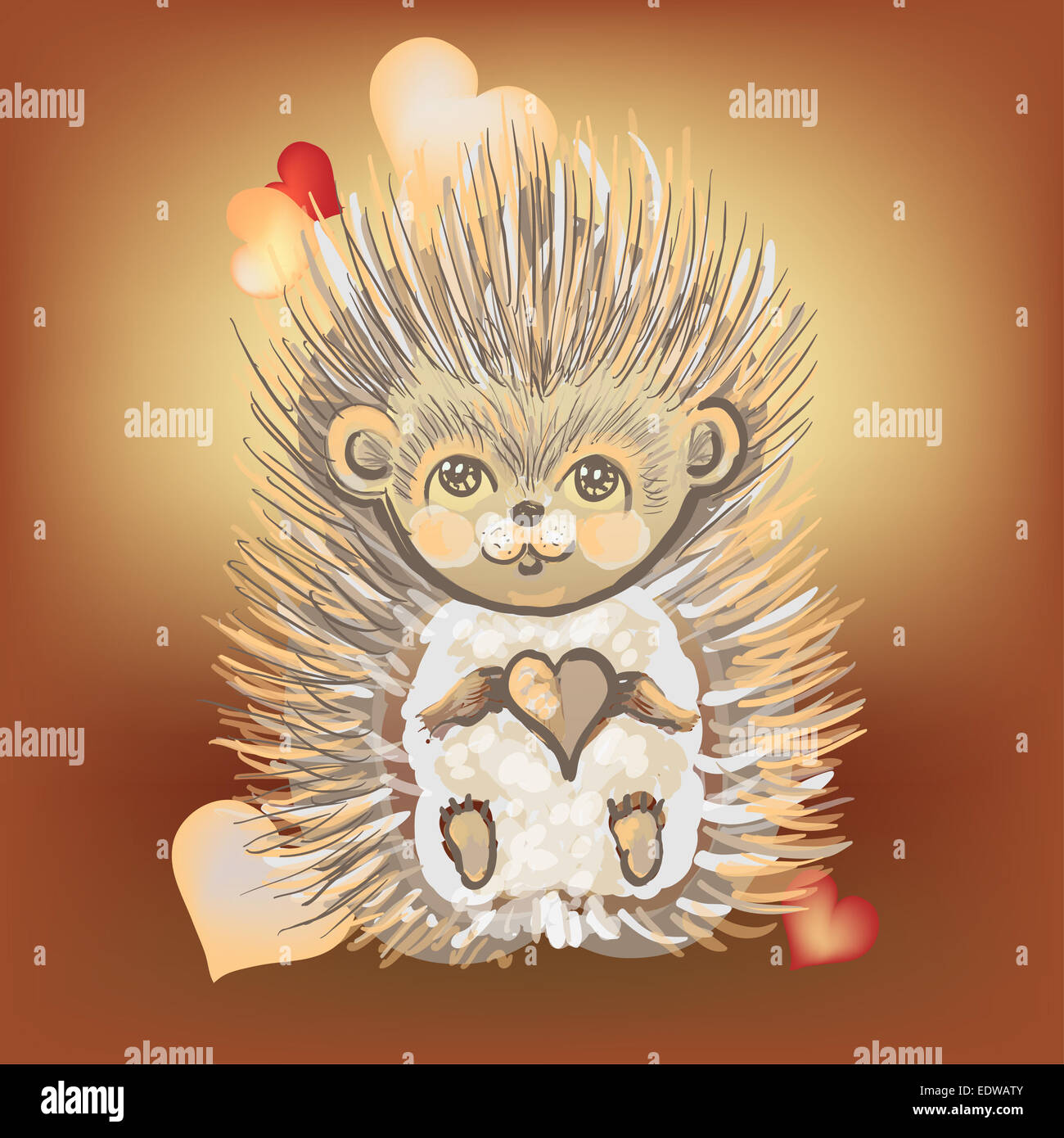 Cartoon hedgehog hi-res stock photography and images - Alamy