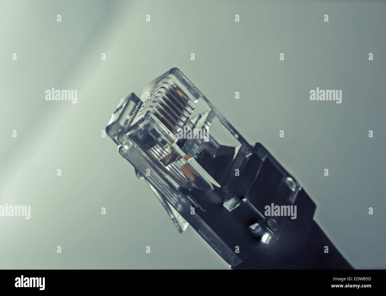 Vintage style macro shot of a CAT 5 ethernet cable Stock Photo - Alamy