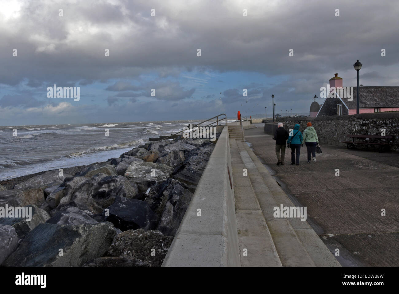 Aberaeron, Wales, UK. 10th January, 2015. UK weather. Aberaeron Sea ...