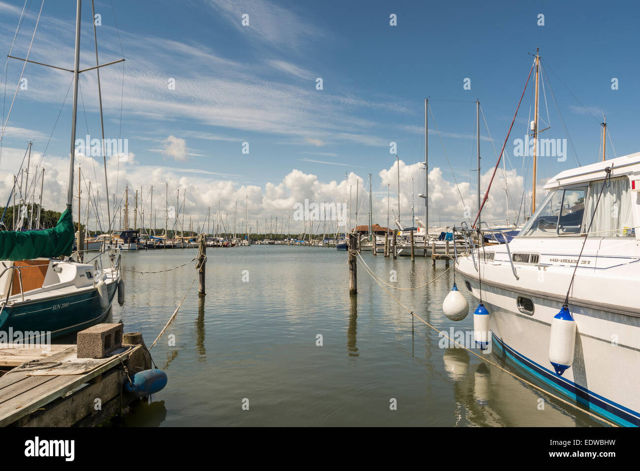 Birdham Pool Marina, Birdham, West Sussex, southern England Stock Photo ...