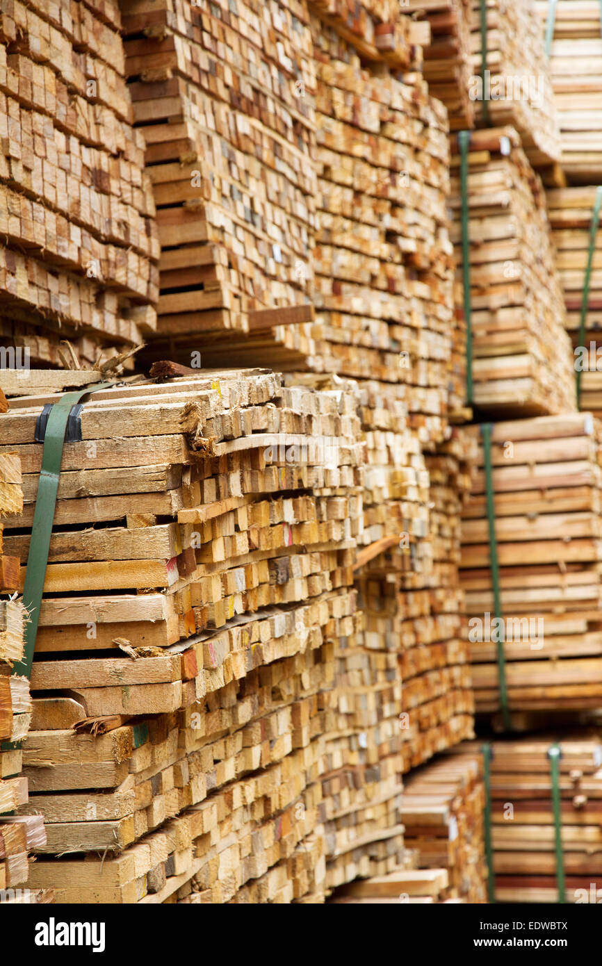 stack of timber wood Stock Photo - Alamy
