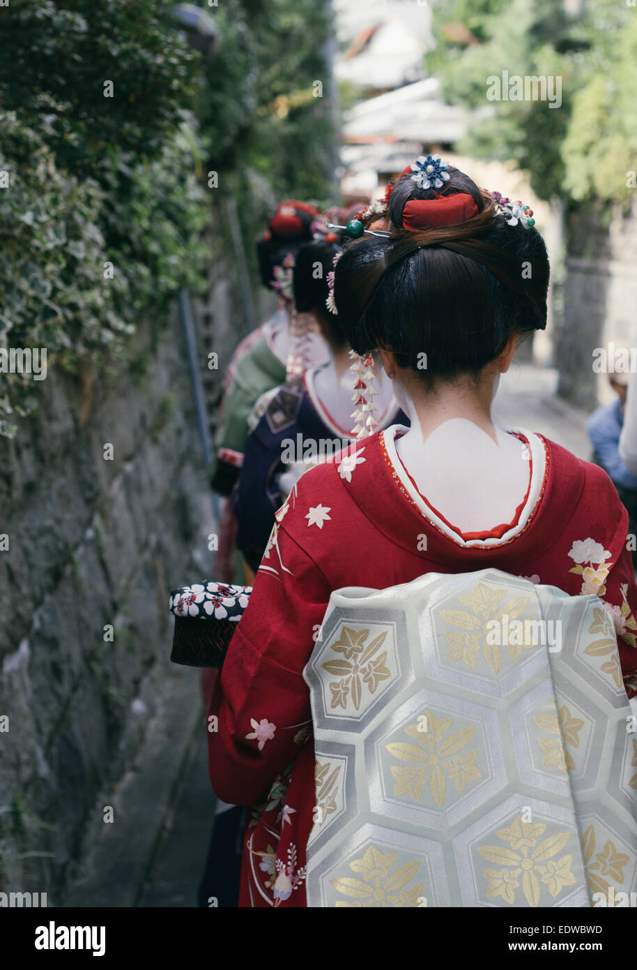 Geisha in Kyoto's Gion district. Gion is a district of Kyoto, Japan ...