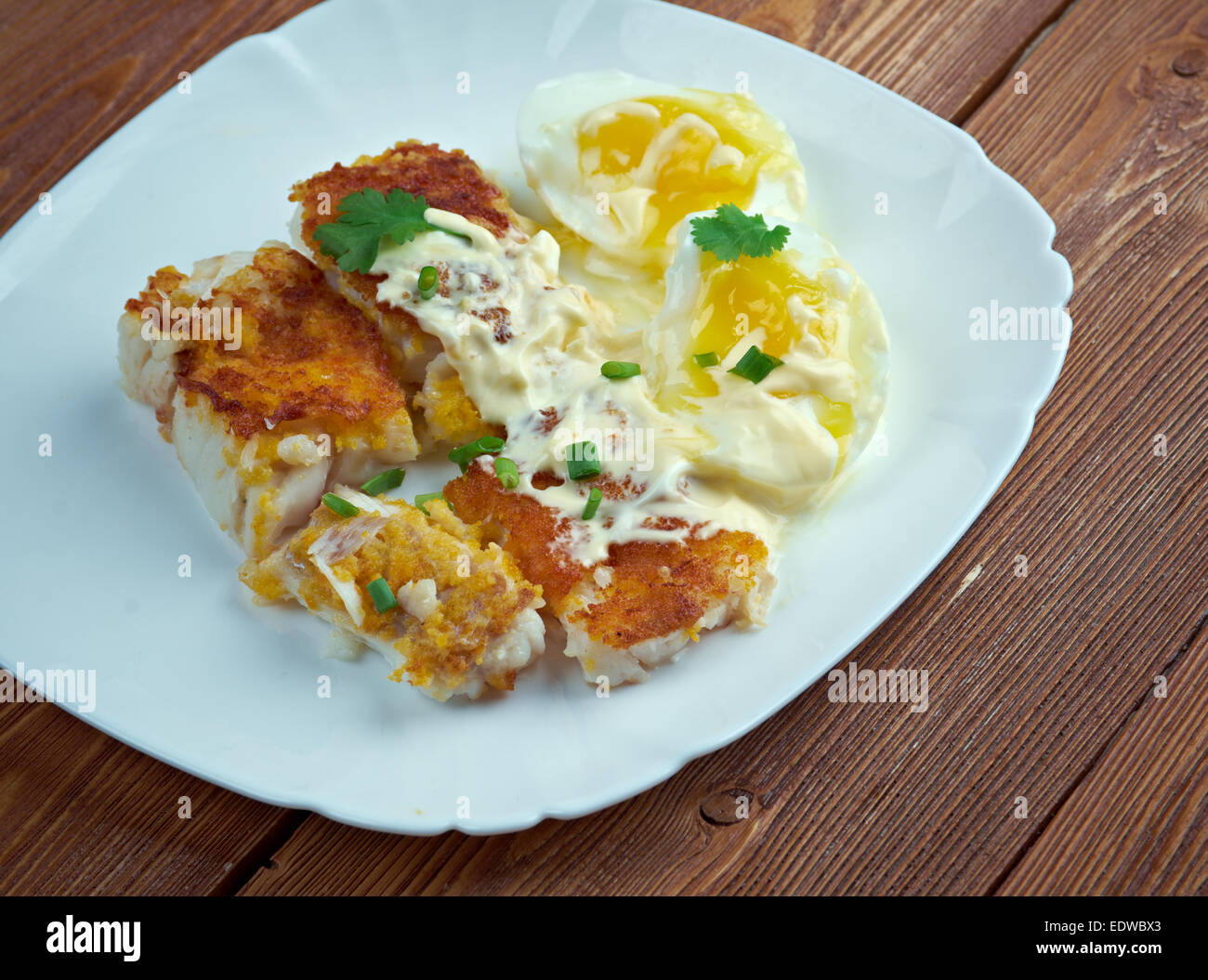 Finnan Haddie Traditional Scottish Breakfast Smoked Haddock Cooked