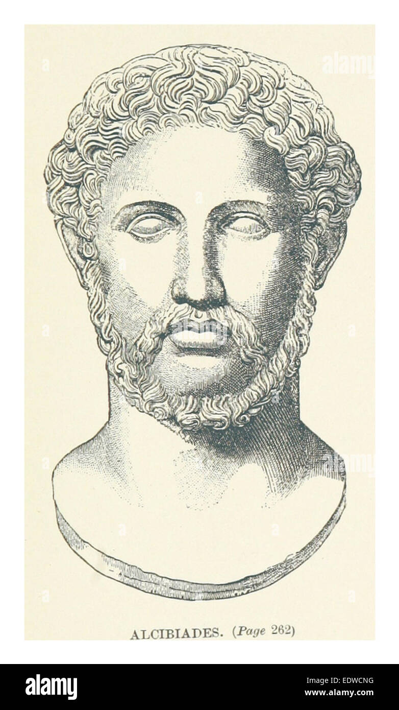 This 1893 illustration by Church (p301) depicts Alcibiades, an ...