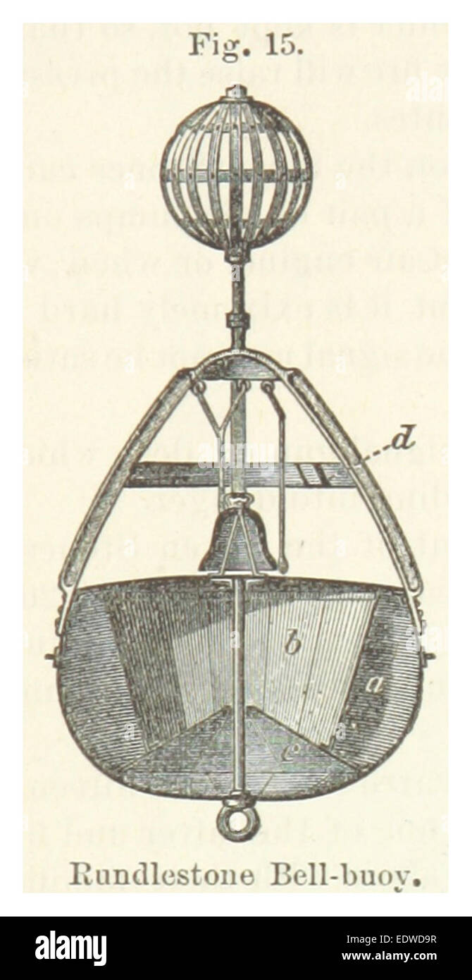 This 1875 illustration by Elliot depicts Rundlestone, a bell-buoy ...