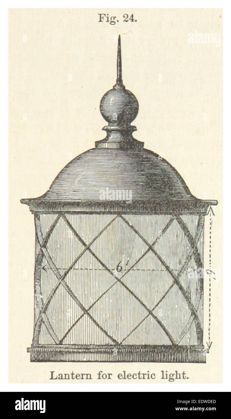 An 1875 illustration from Elliot’s work showing Sautter's lantern for ...