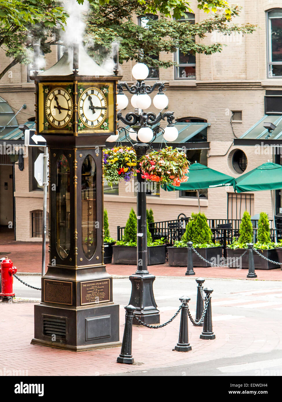 Vancouver Steam Clock Stock Photo - Alamy