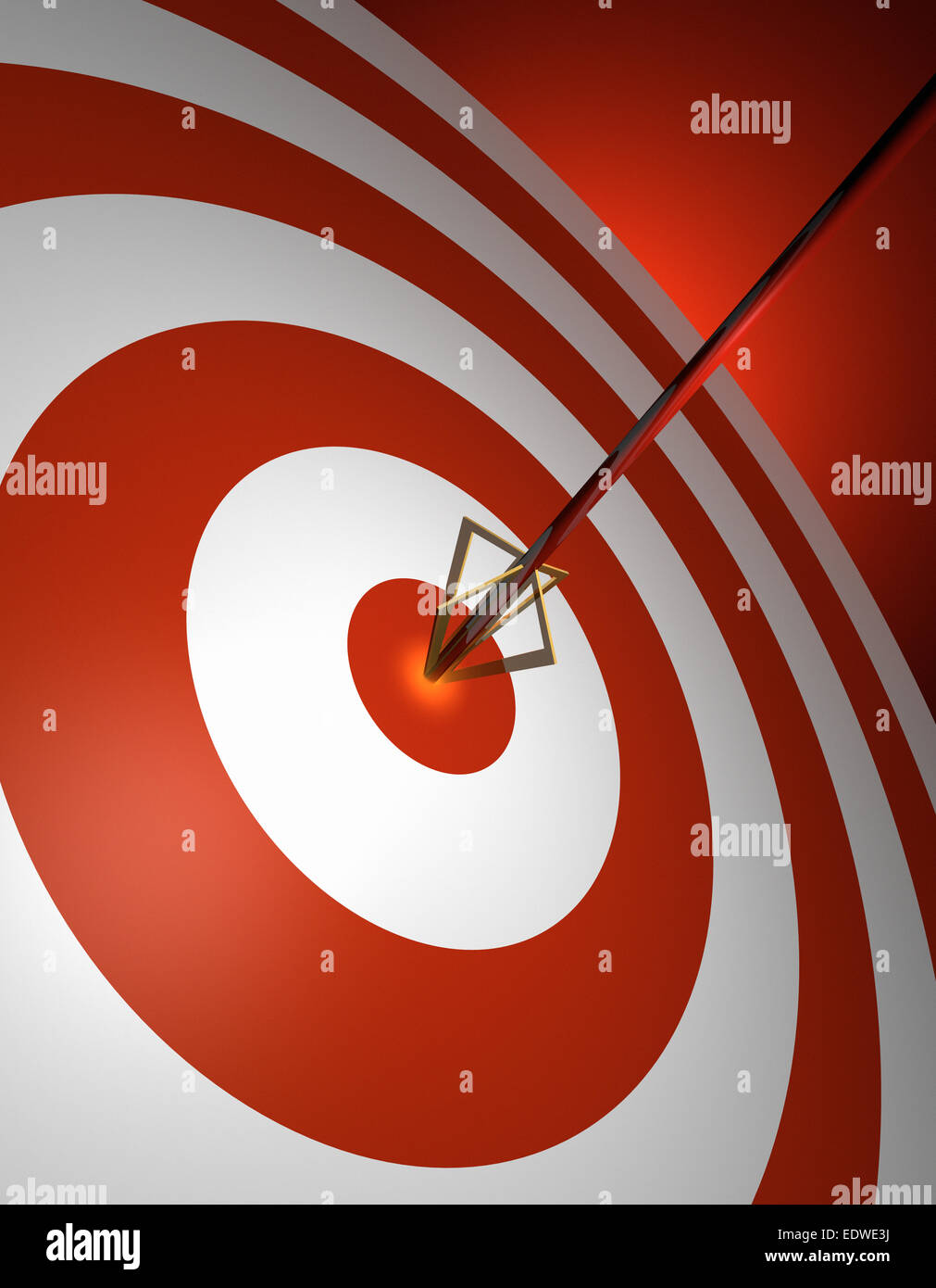 Hitting the target Stock Photo - Alamy