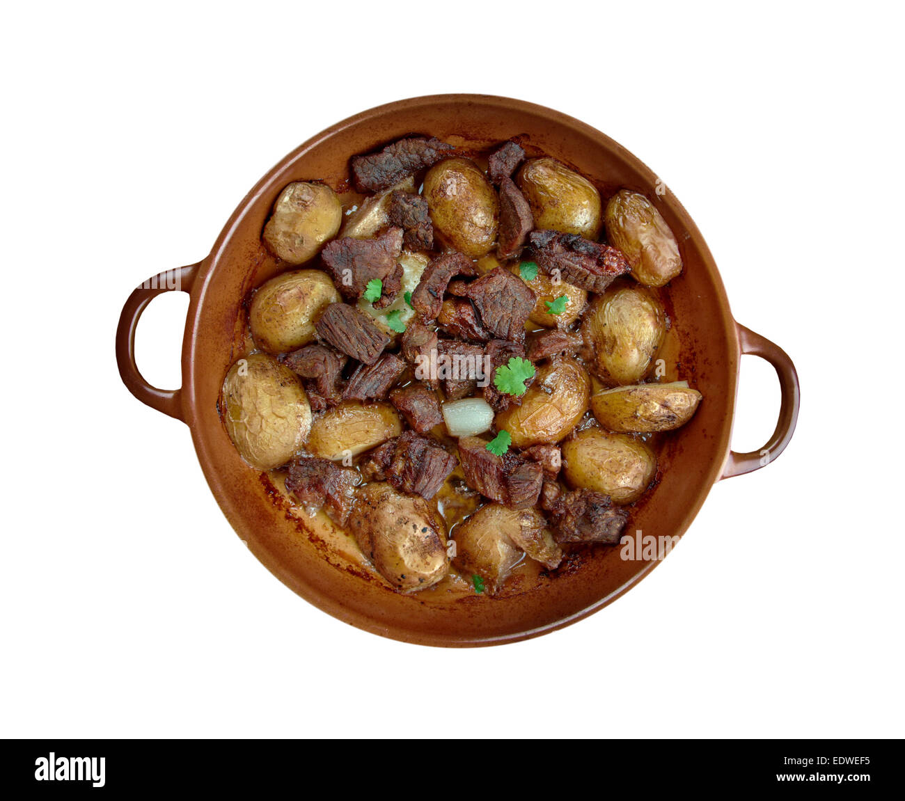 Afelia - a traditional Greek and Cypriot food. pork marinated and ...