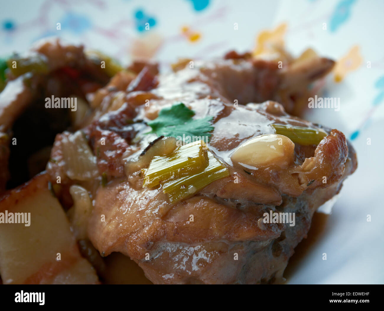 Hasenpfeffer - traditional German stew made from marinated made from ...