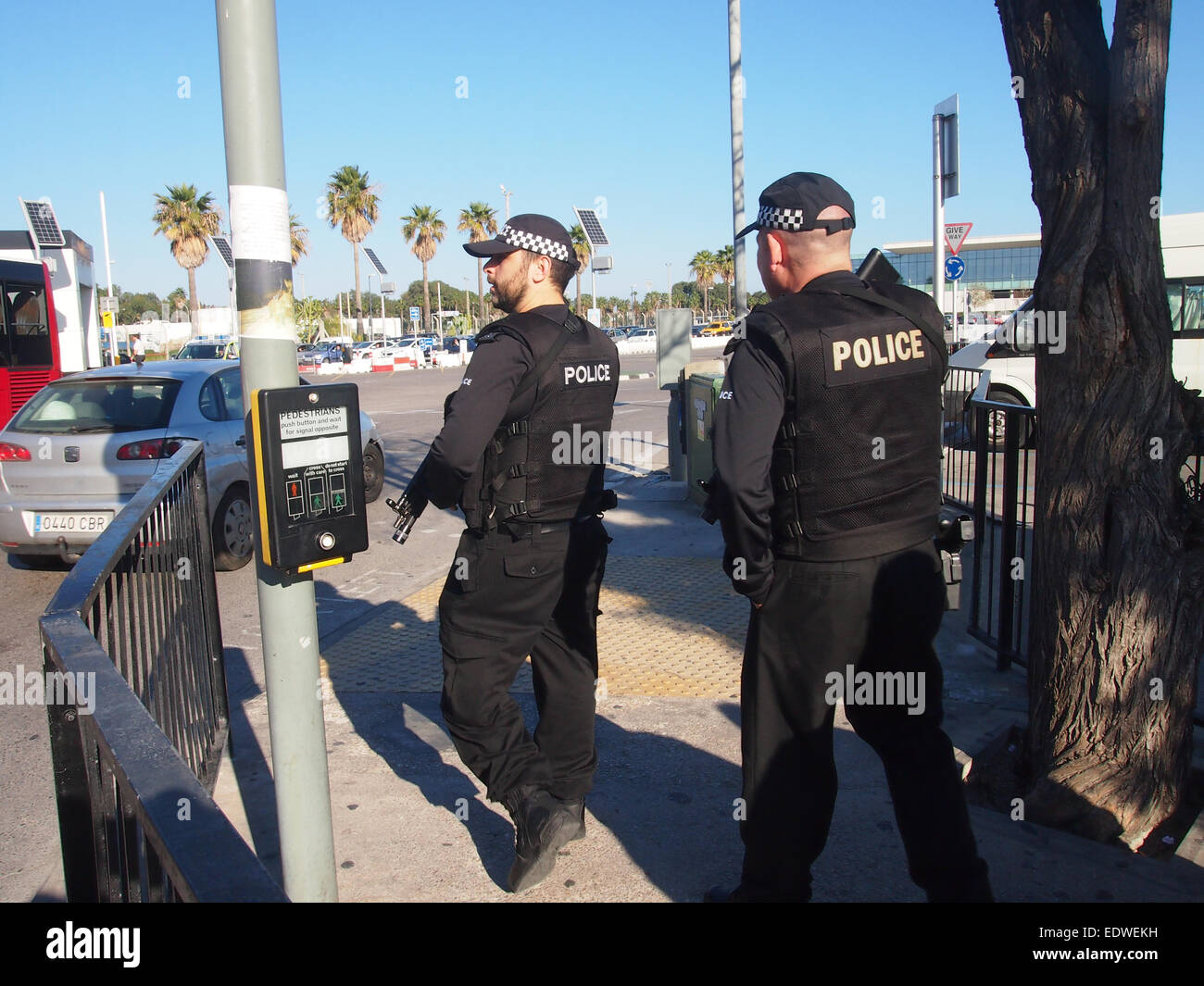 Gibraltar british police border hi-res stock photography and images - Alamy