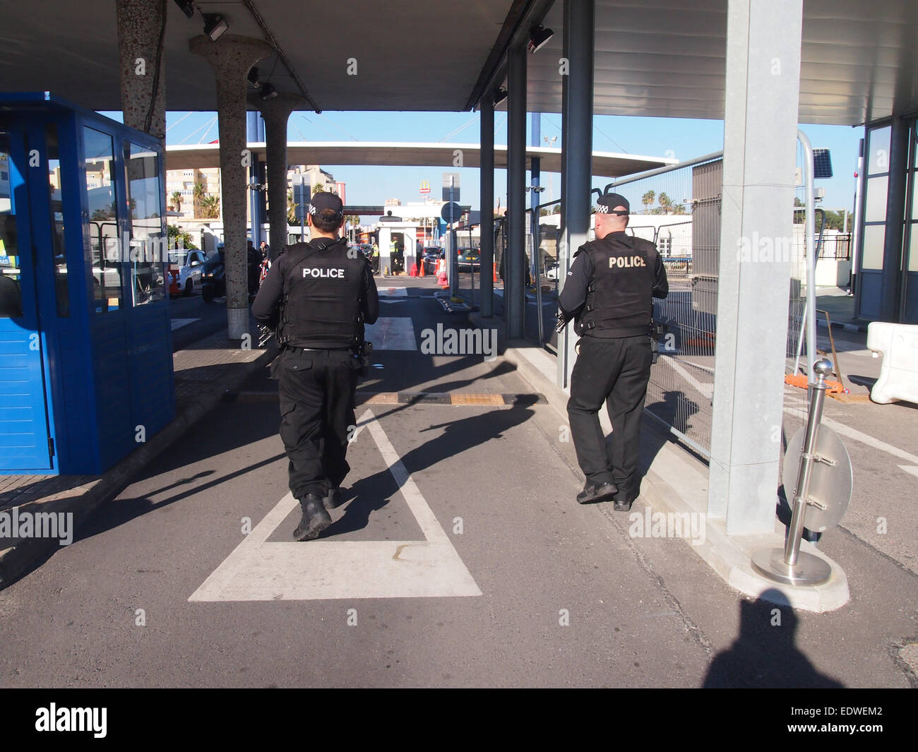 Gibraltar british police border hi-res stock photography and images - Alamy