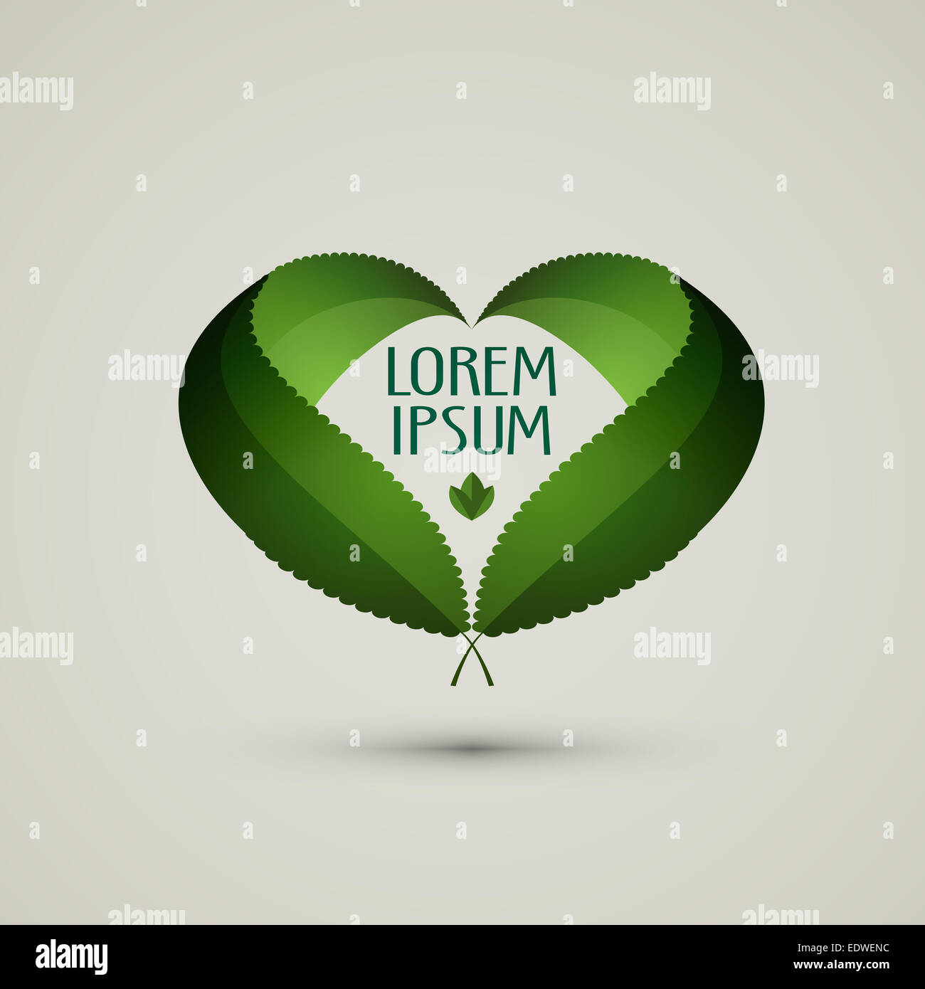 nature vector logo design template. ecology or bio icon Stock Photo - Alamy