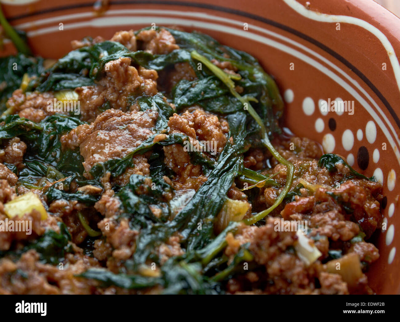 Palaver sauce - stew widely eaten in West Africa, including Ghana ...