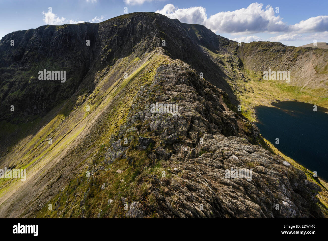 Helvellyn from Striding Edge Stock Photo - Alamy