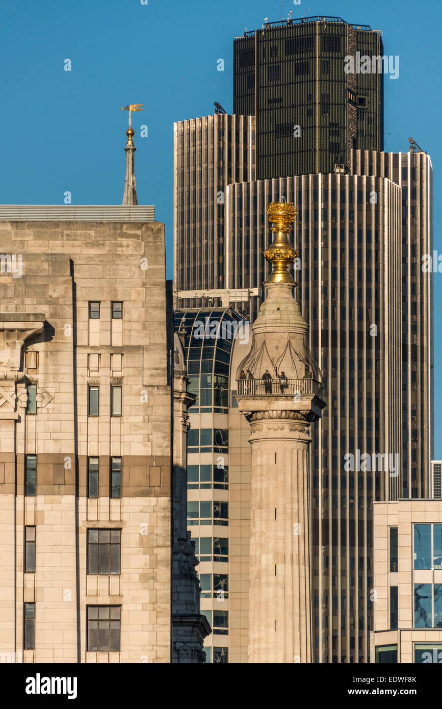The Monument to the Great Fire of London is a fluted Doric column in ...