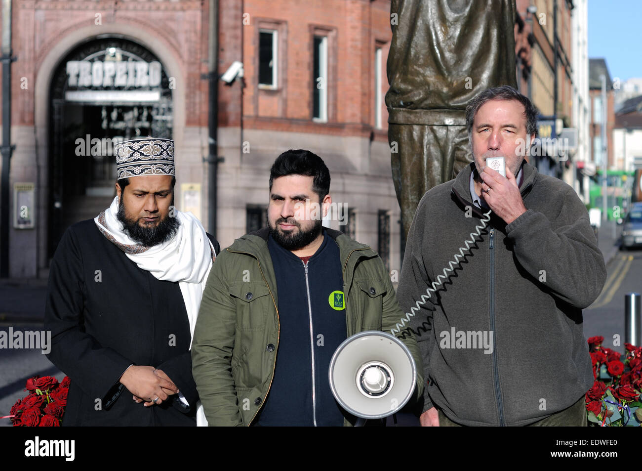 Nottingham,UK. 10th January 2015 .Today Nottingham Muslim community ...
