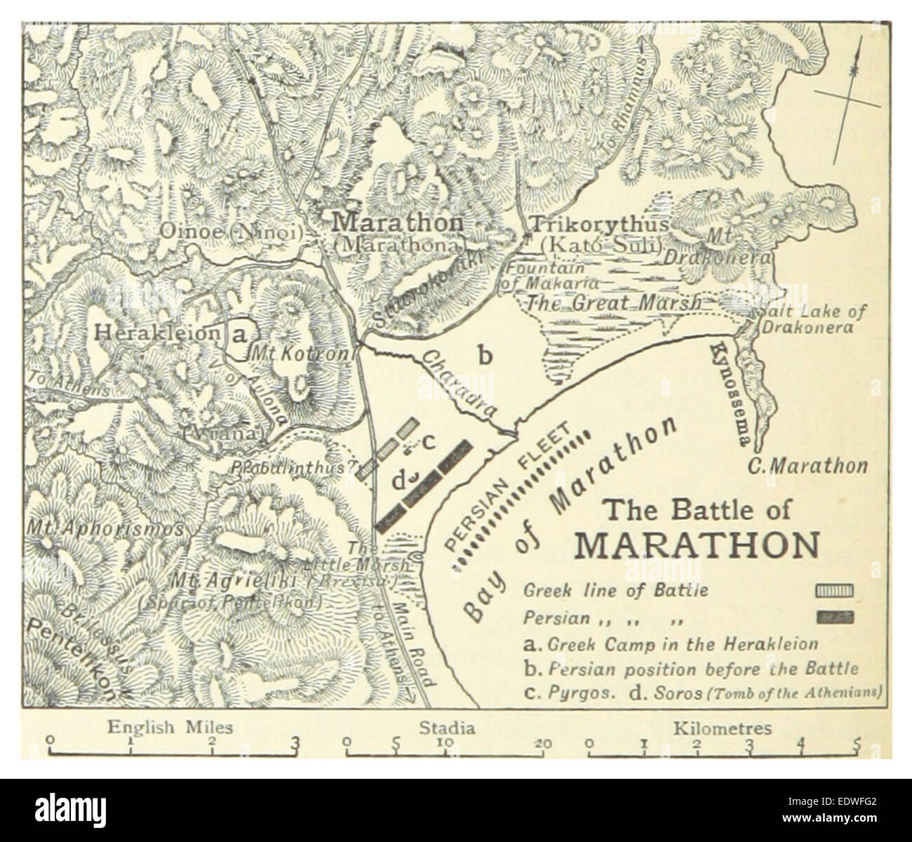 Battle of marathon victory Cut Out Stock Images & Pictures - Alamy