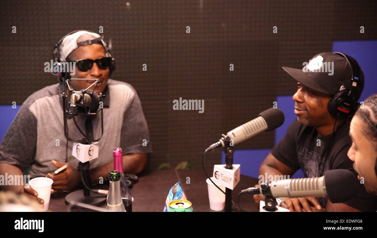 Rapper MC Eiht gives an interview during 'The Real Talk Show with Edi ...