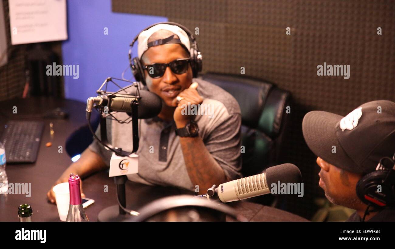 Rapper MC Eiht gives an interview during 'The Real Talk Show with Edi ...