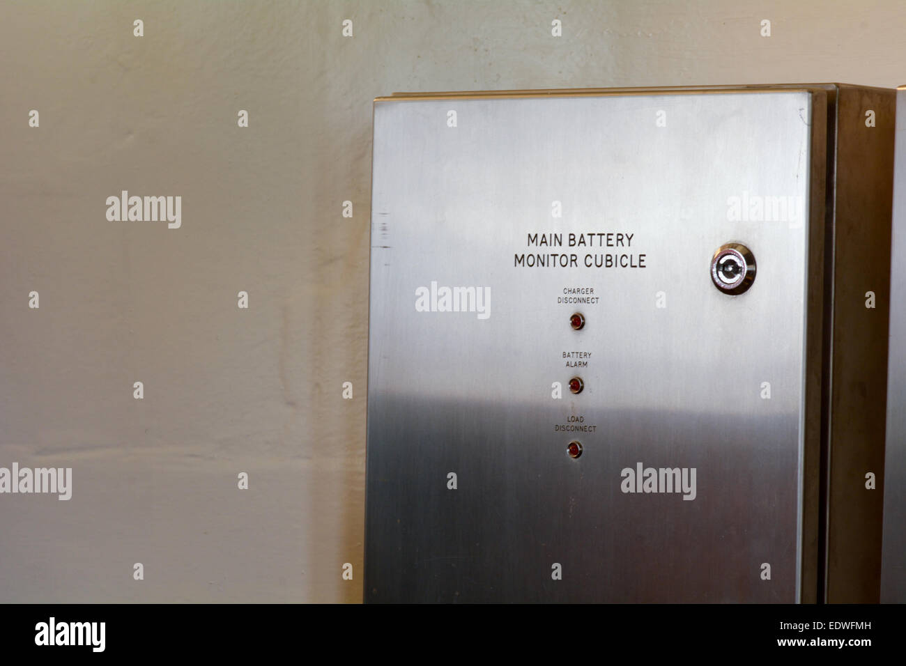 Main Battery Monitor box in lighthouse at Lizard Point, Cornwall ...