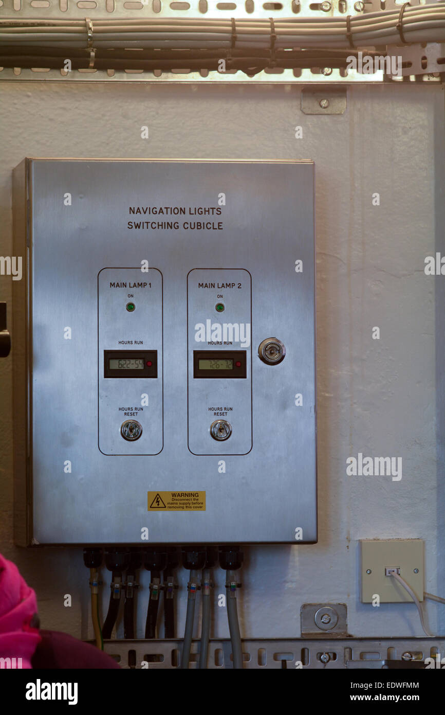 Lizard Point lighthouse electrical controls for navigation lights at ...