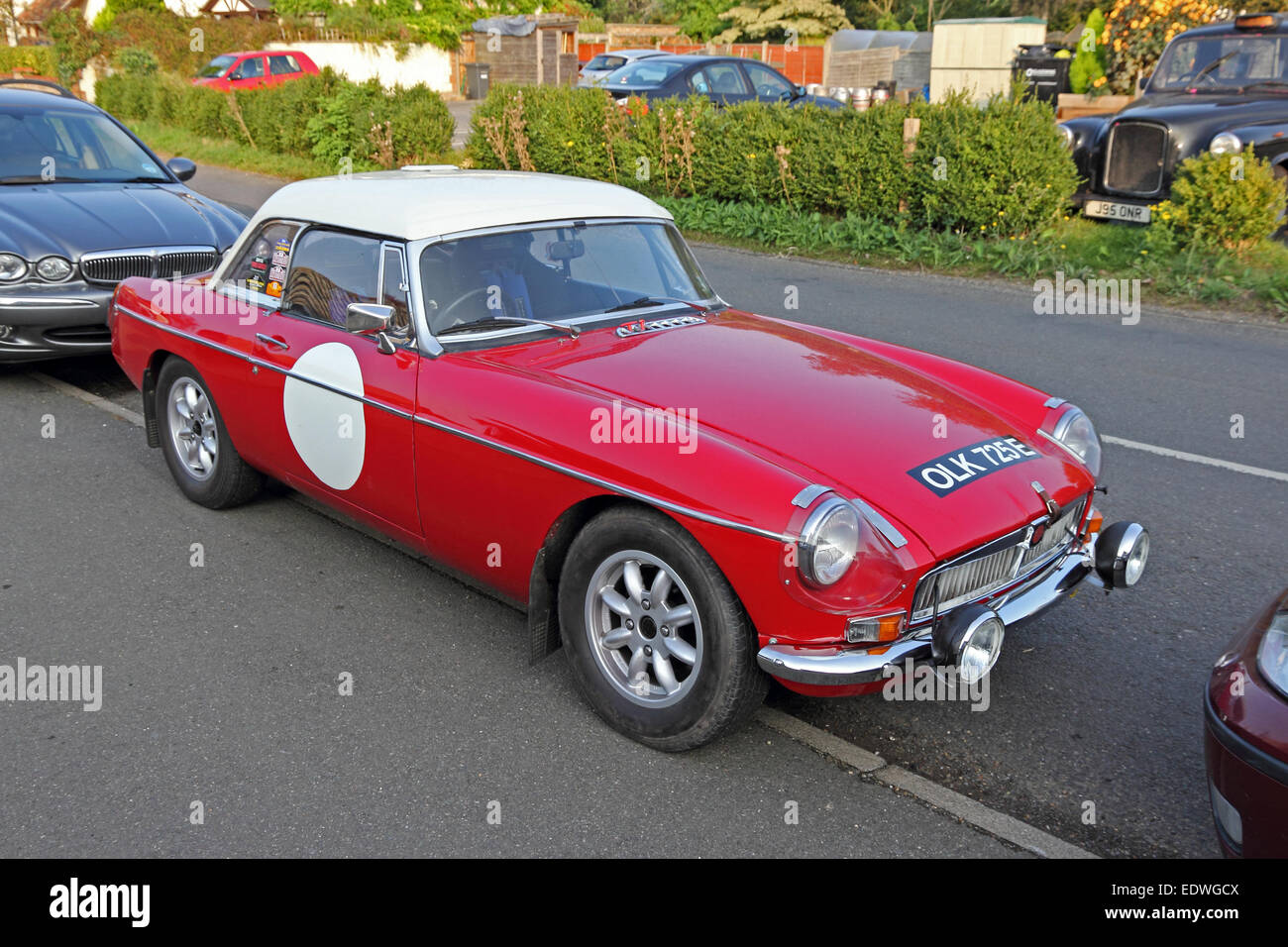 1967 MG B sportscar with fitted hardtop, in rally/rally trim Stock ...
